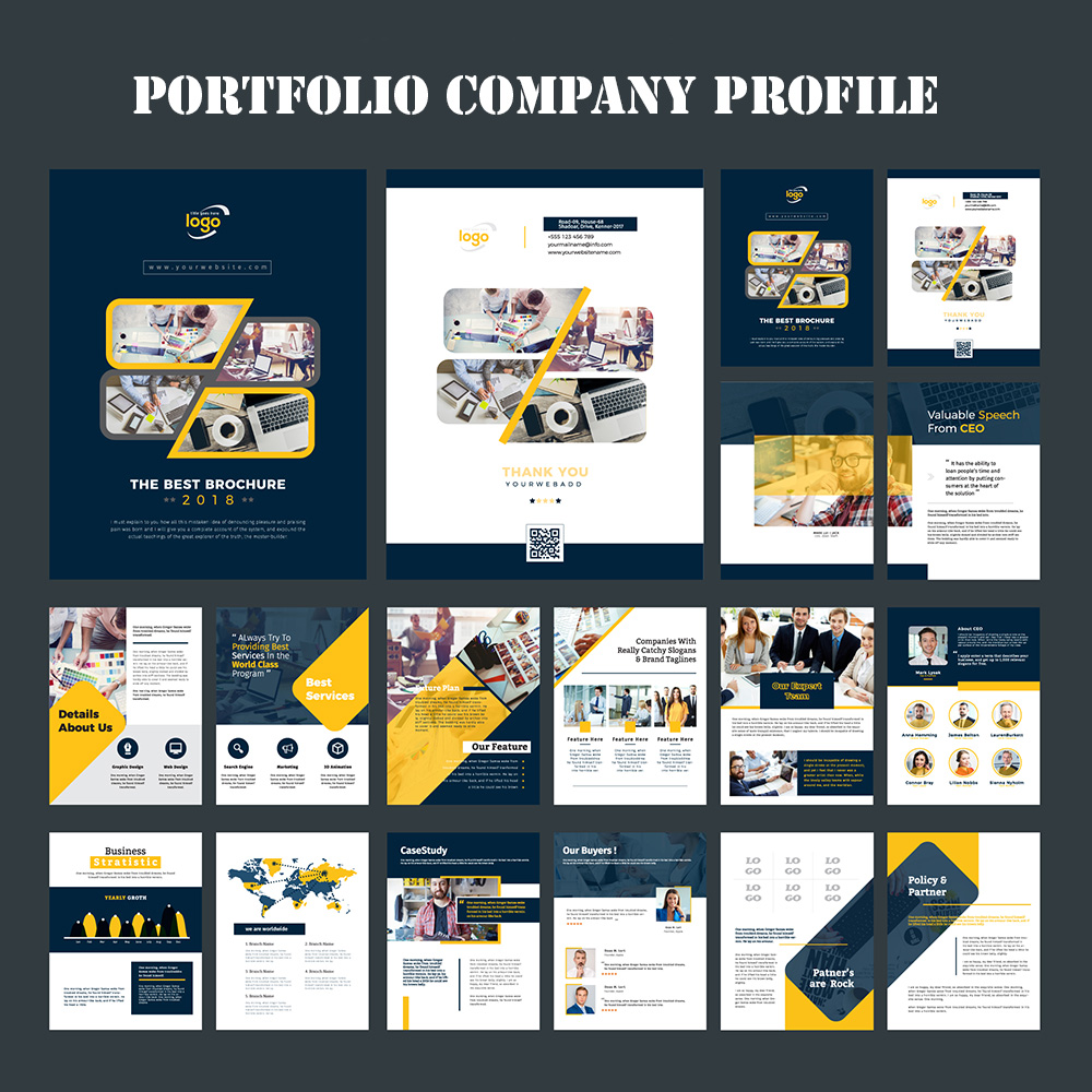 Daftar Portfolio Company Profile Berbagai Desain Profesional
